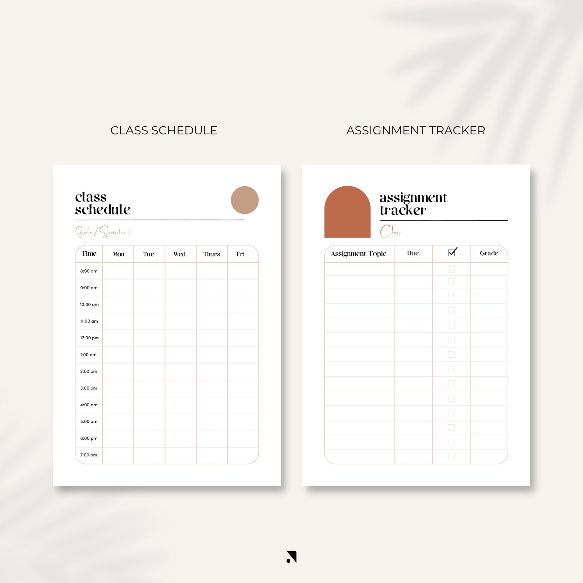 Academic Planner Printable Academic Diary Student Planner - Etsy Canada