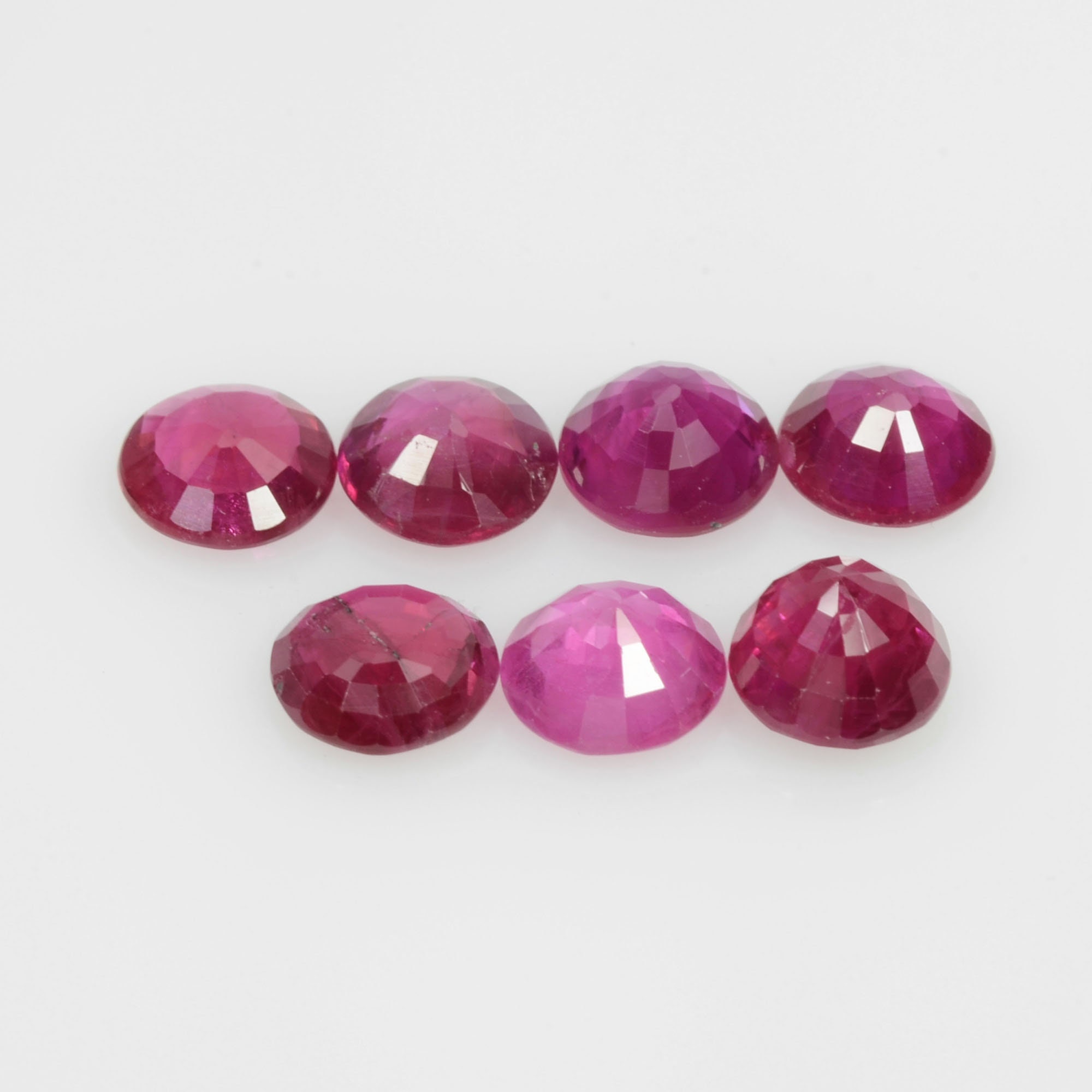 4.5-5.8 mm Natural Ruby Loose Gemstone Round Cut | Etsy