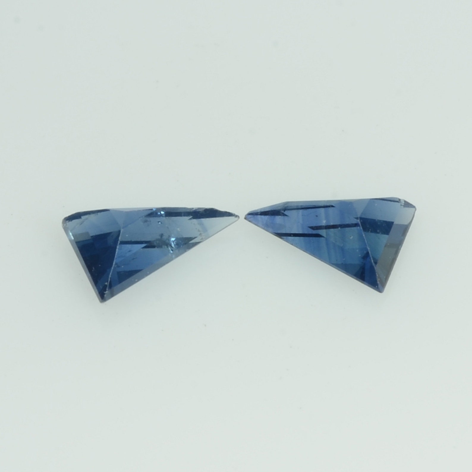 Natural Blue Sapphire Loose Gemstone Triangle Cut Pair - Etsy UK