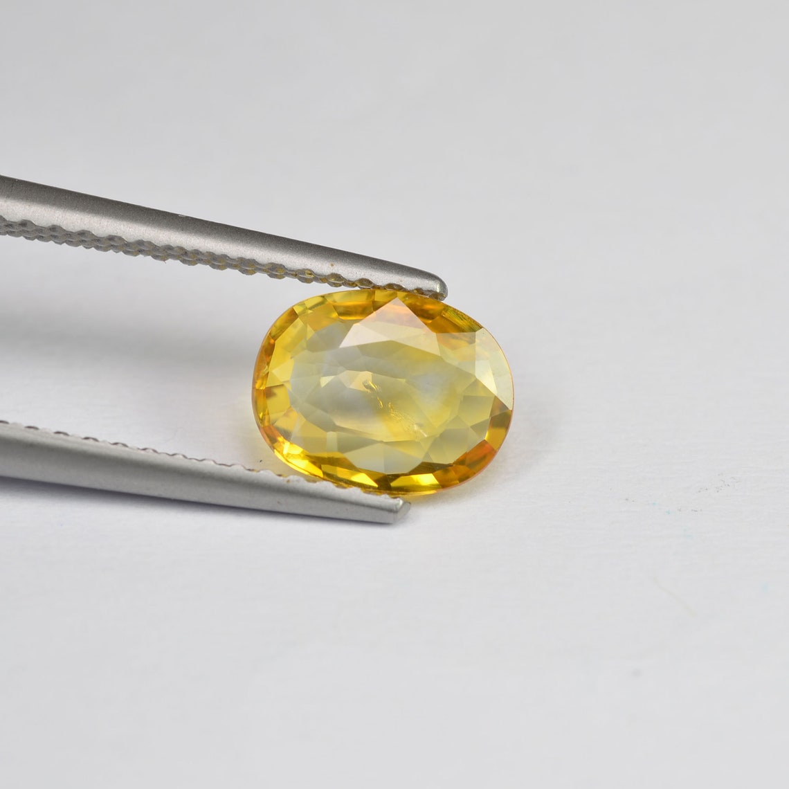 1.06 cts Natural Yellow Sapphire Loose Gemstone Oval Cut | Etsy