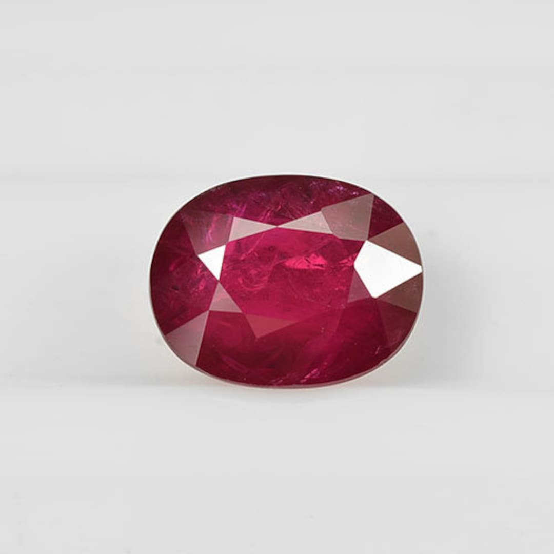 3.06 Cts Natural Madagascar Ruby Loose Gemstone Oval Cut | GRS ...