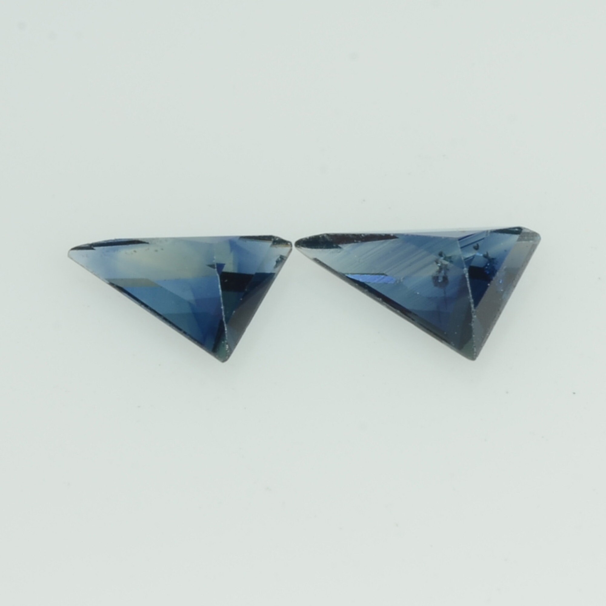 Natural Blue Sapphire Loose Gemstone Triangle Cut Pair - Etsy UK