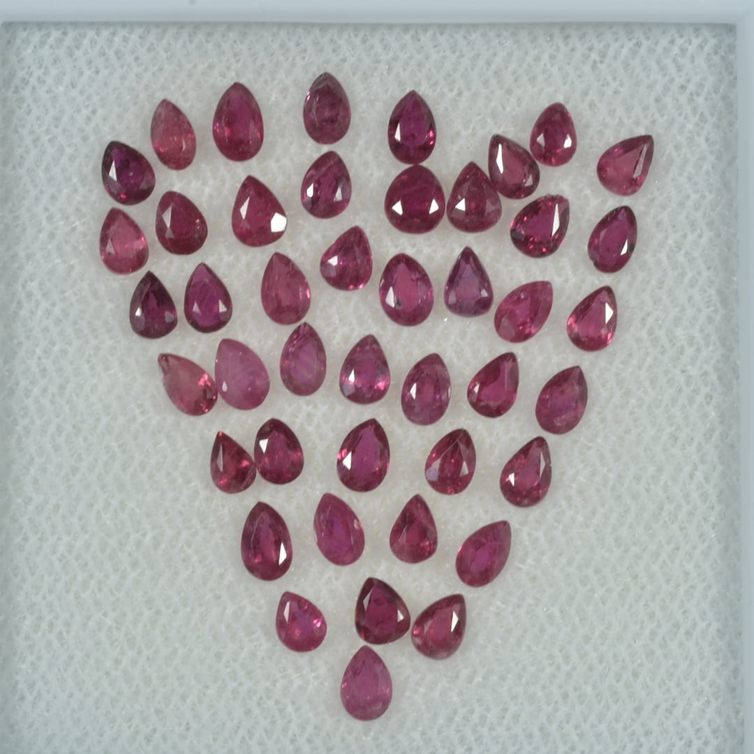 3x2 Mm Lot Natural Ruby Loose Gemstone Pear Cut - Etsy UK