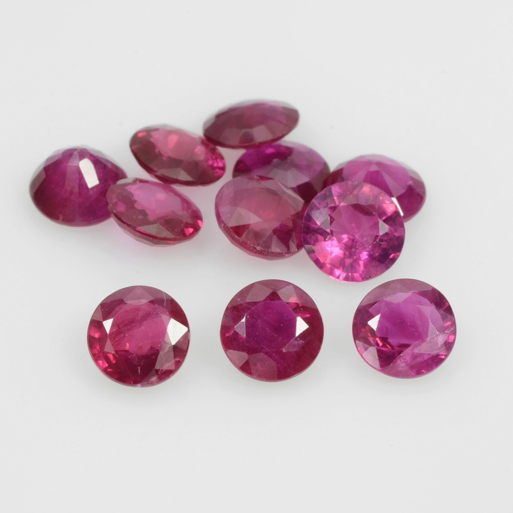 4.5-5.8 mm Natural Ruby Loose Gemstone Round Cut | Etsy