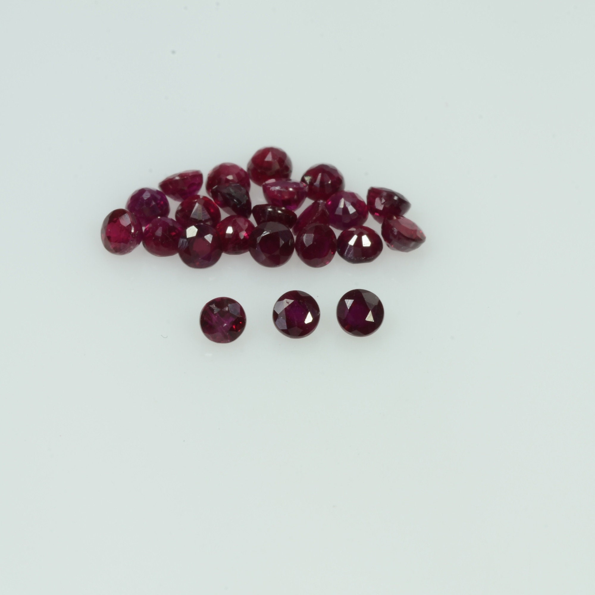 1.5-2.4 Mm Natural Ruby Loose Gemstone Round Cut - Etsy