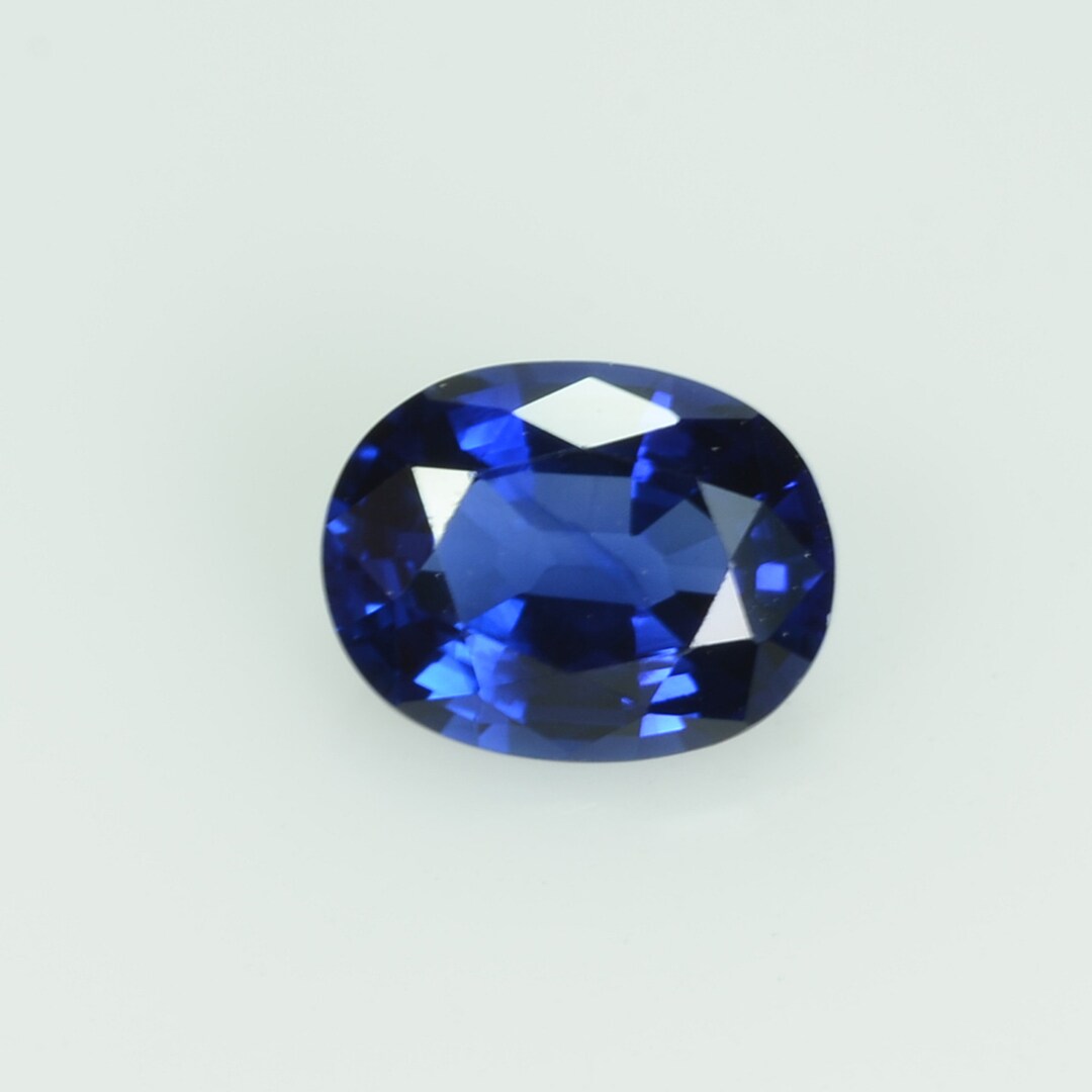 0,88 cts natürliche blaue Saphir lose Edelstein Oval geschnitten - Etsy.de