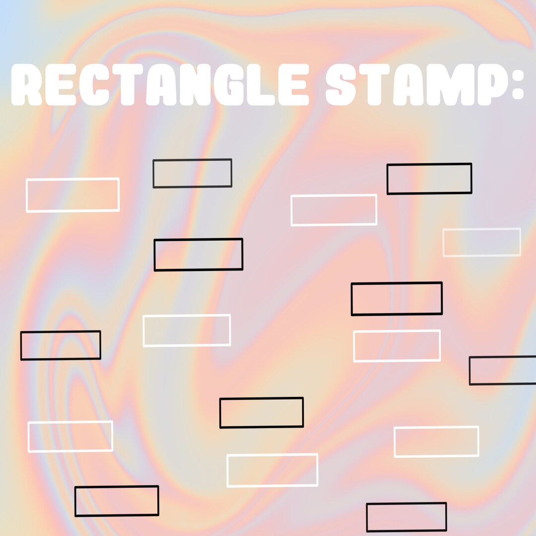 Rectangle Stamp for Procreate Tool for Digital Art, Graphic Design ...