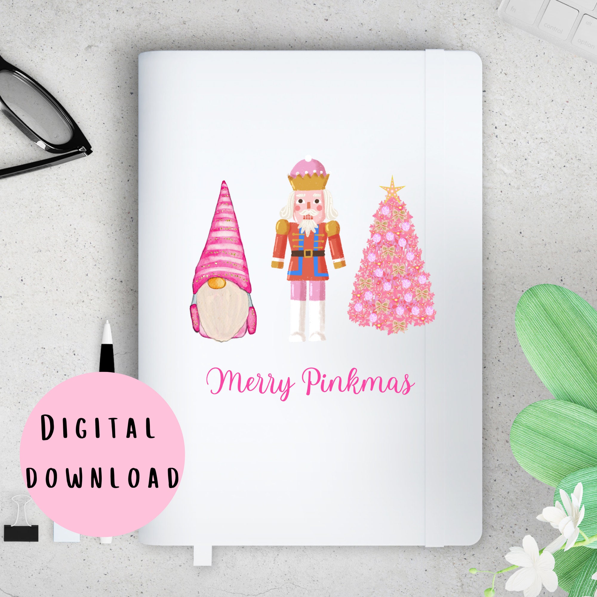 Coquette Christmas PNG Pink, Digital Download, Pinkmas Nutracker PNG ...