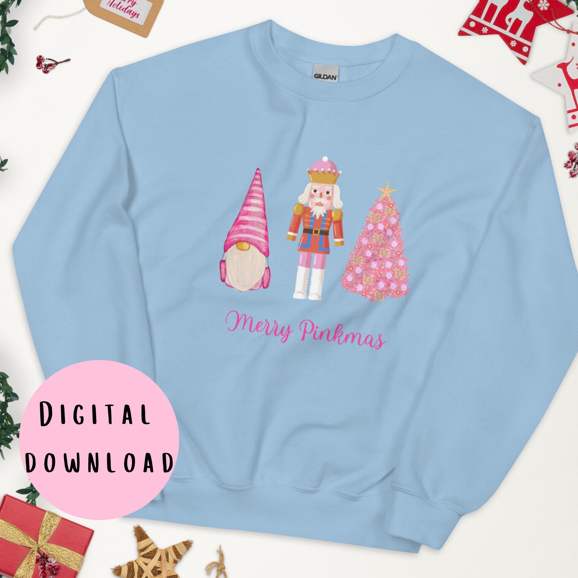 Coquette Christmas PNG Pink, Digital Download, Pinkmas Nutracker PNG ...