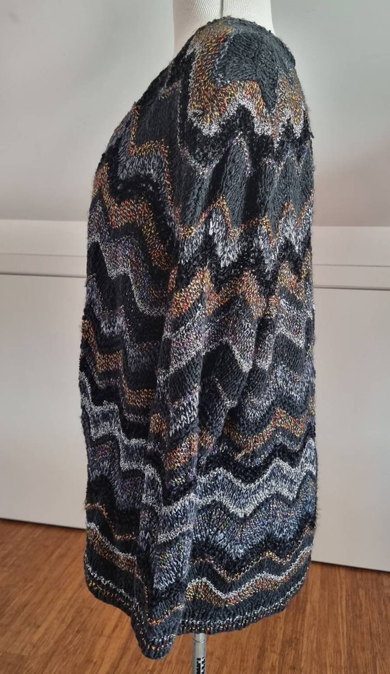 Retro 'Purl One' handknit Australia Sydney cardigan c… - Gem