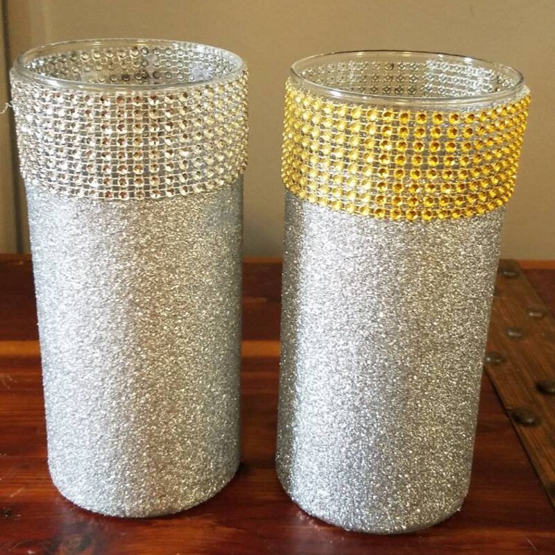 Glitter Vase - Etsy