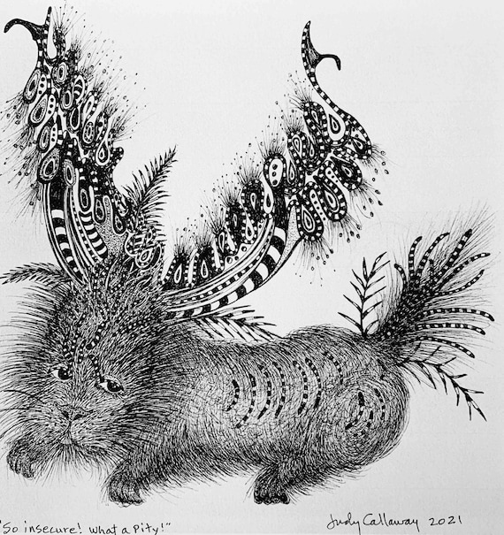 Insecure Girl Drawing