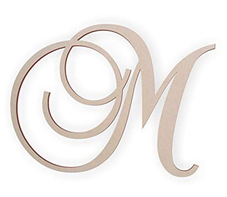 FREE SHIPPING Large Wood CURVE Letters 12 24 - Etsy