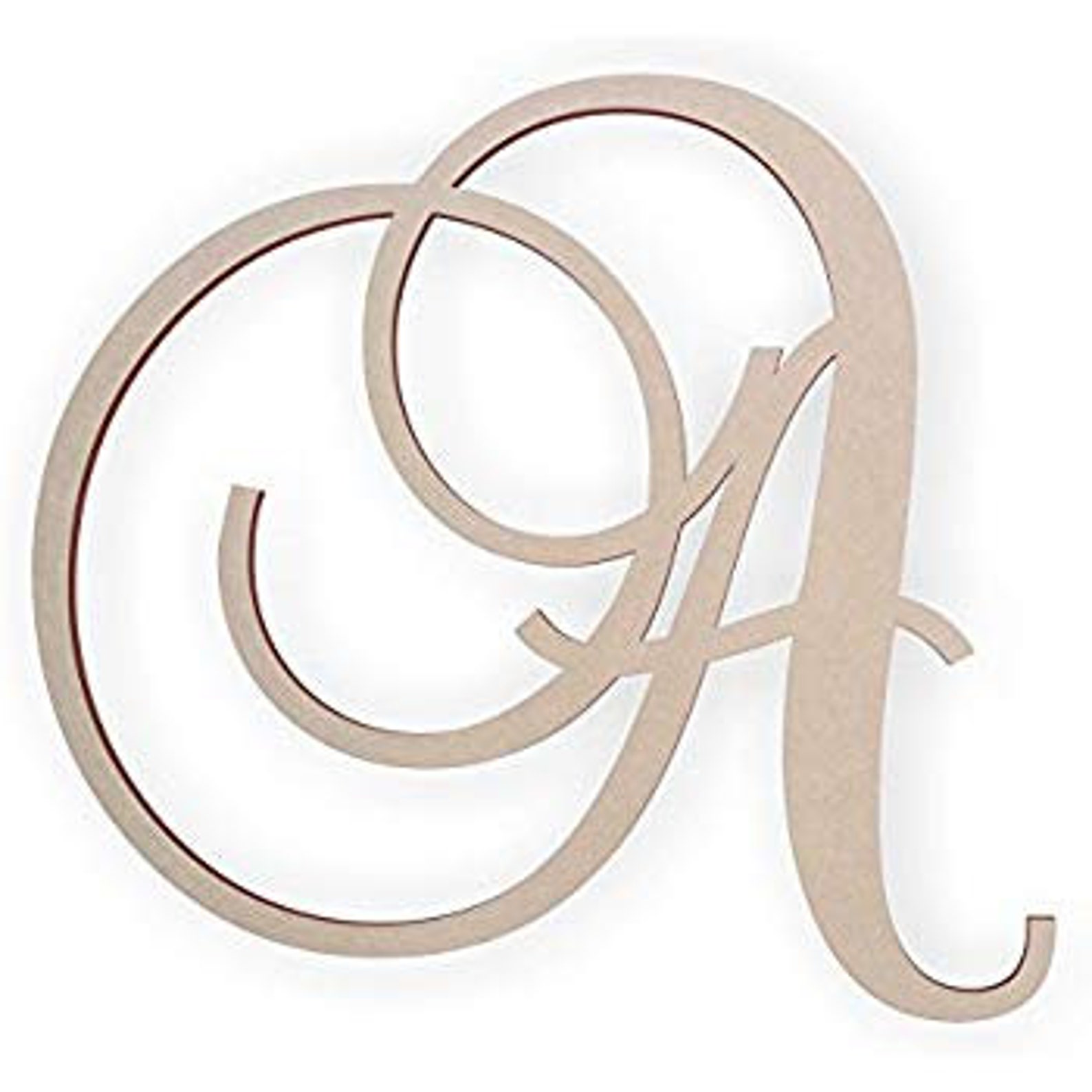 Large Wood CURVE Letters 12 to 24 Wall Hanging | Etsy