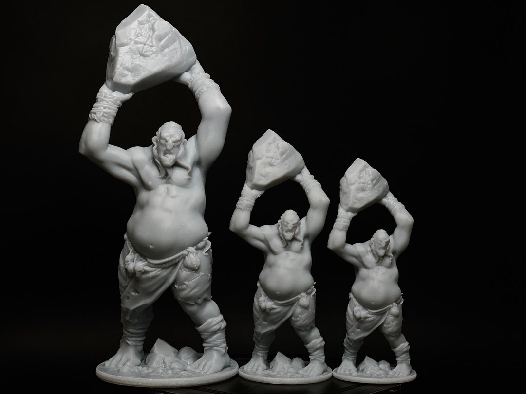 Hill Giant Miniature by Print'n Paint Miniatures Dungeons - Etsy