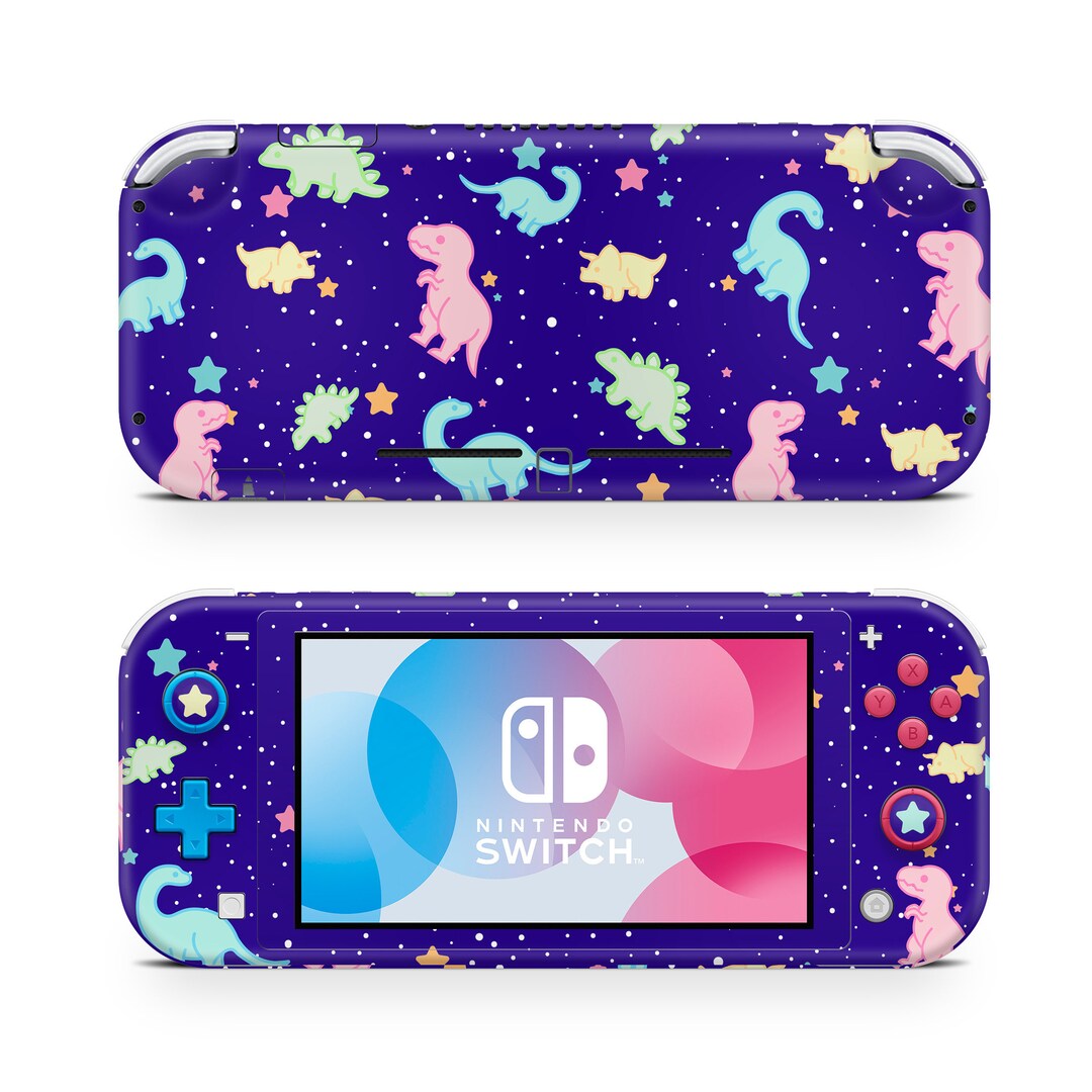 Pastel Dinos Indigo Purple Nintendo Switch Lite Skin Wrap Sticker - Etsy