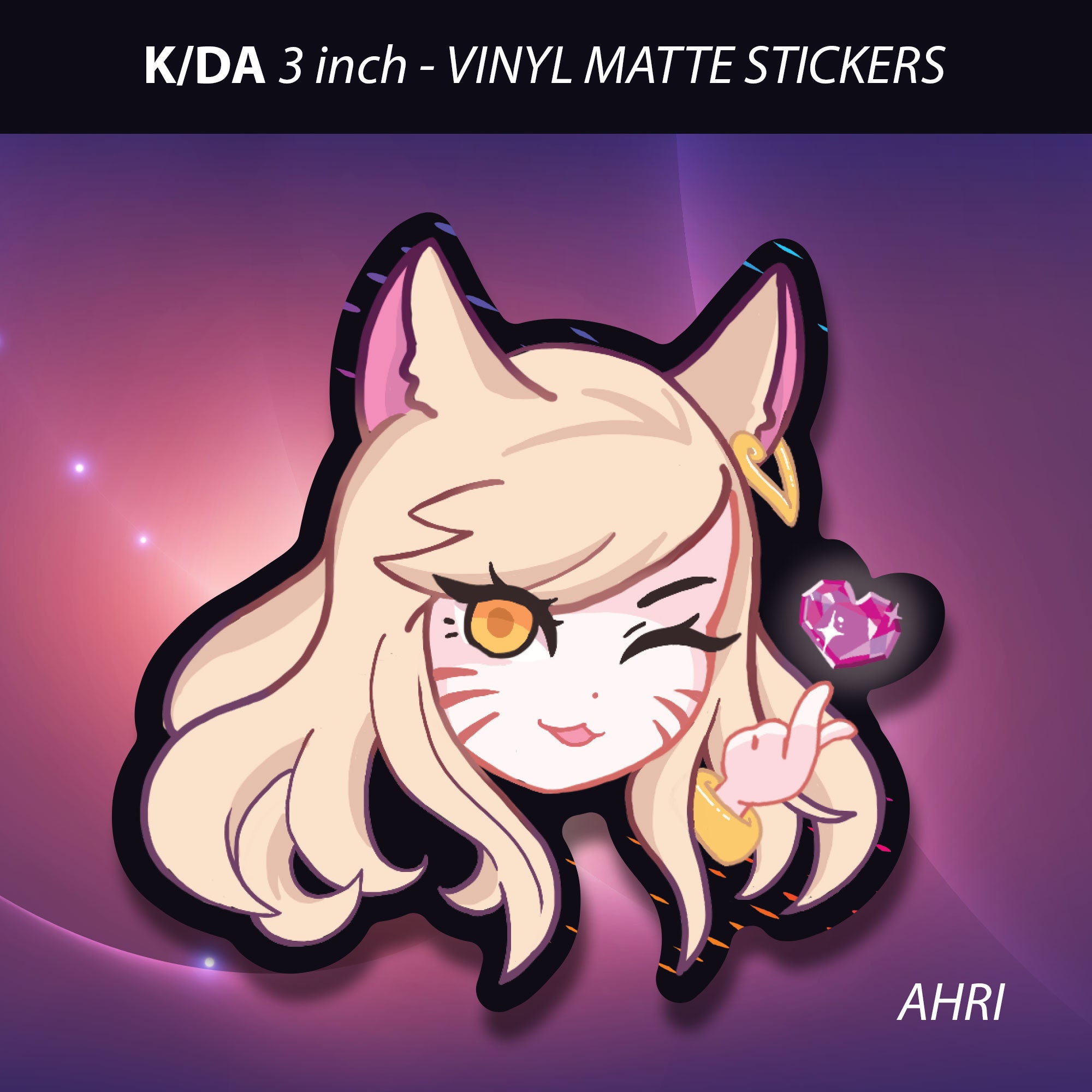 K/DA POPSTARS Vinyl Matte Stickers - Etsy