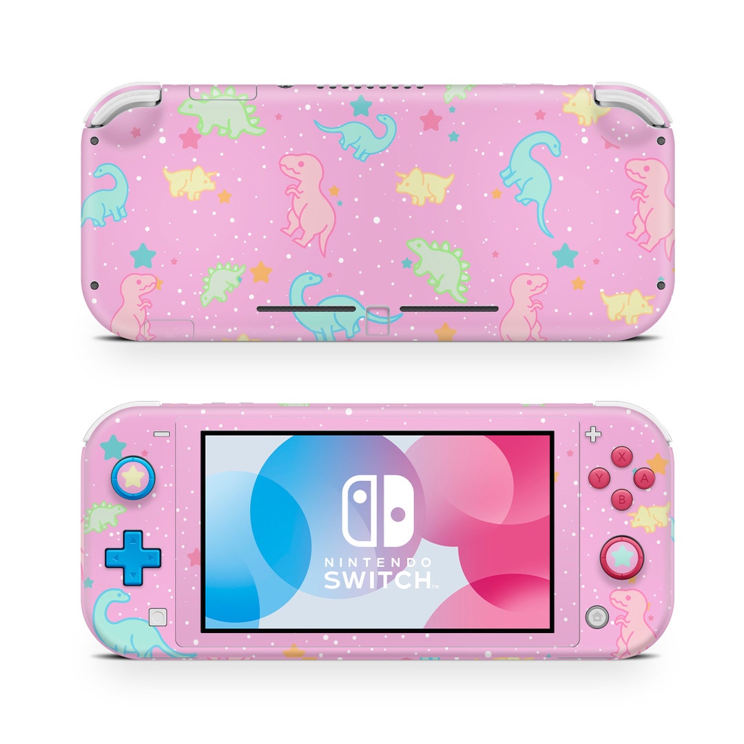 Pastel Dinos Pink Nintendo Switch Lite Skin Wrap Sticker - Etsy