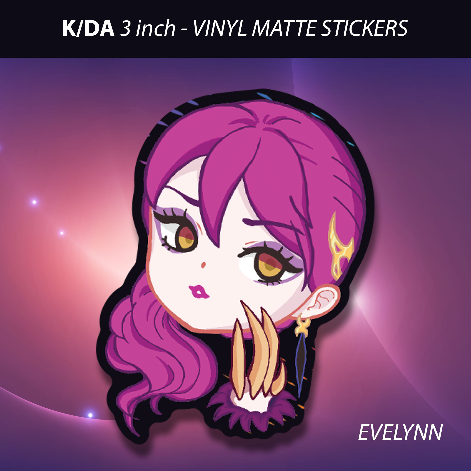K/DA POPSTARS Vinyl Matte Stickers | Etsy