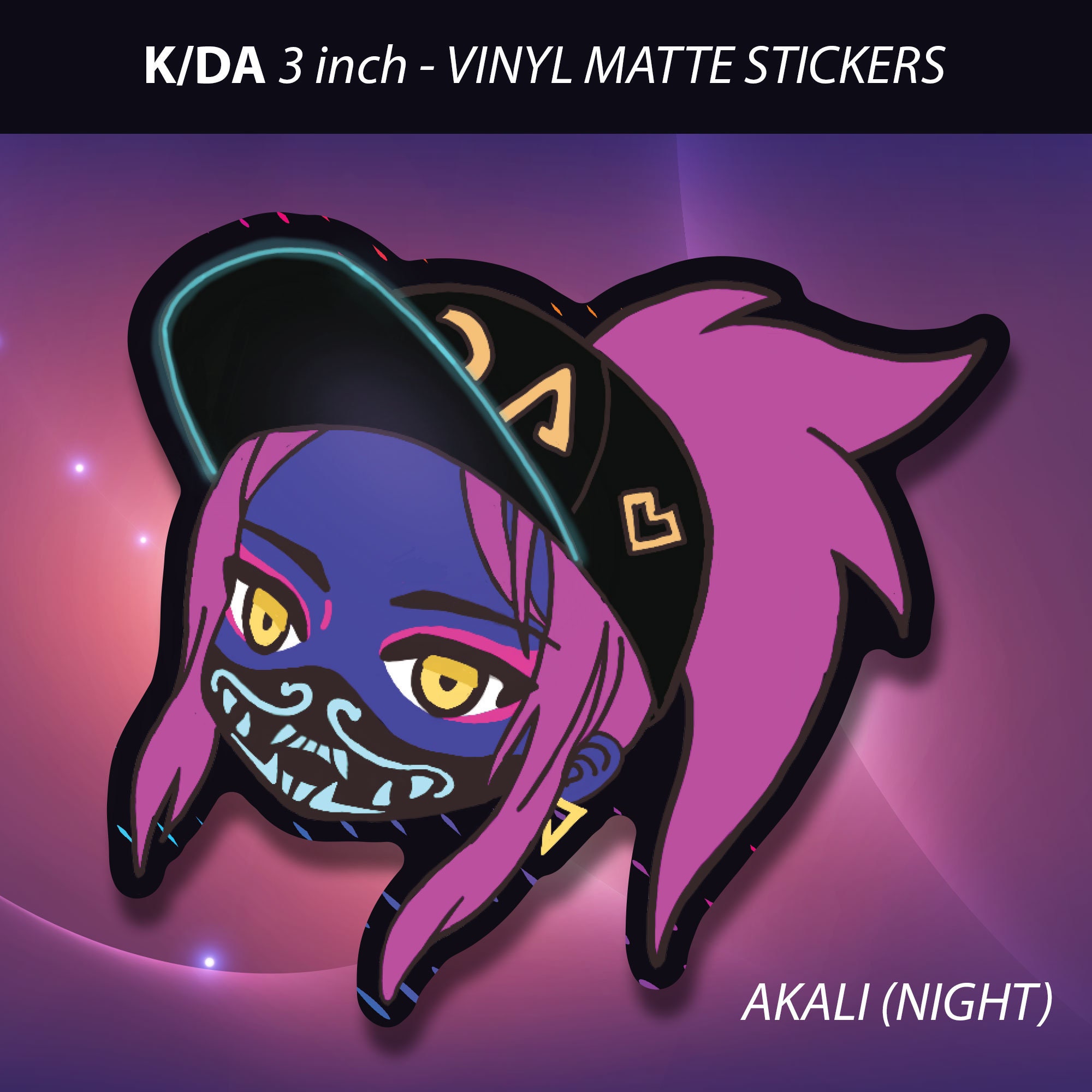 K/DA POPSTARS Vinyl Matte Stickers | Etsy