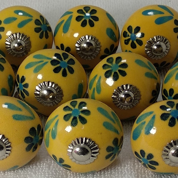 Yellow Knobs - Etsy UK