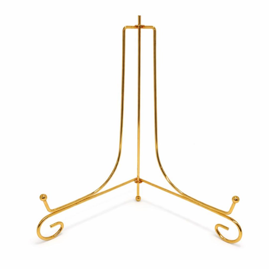 Gold Metal Easel Stand | Minimalist Plate & Art Display - Etsy