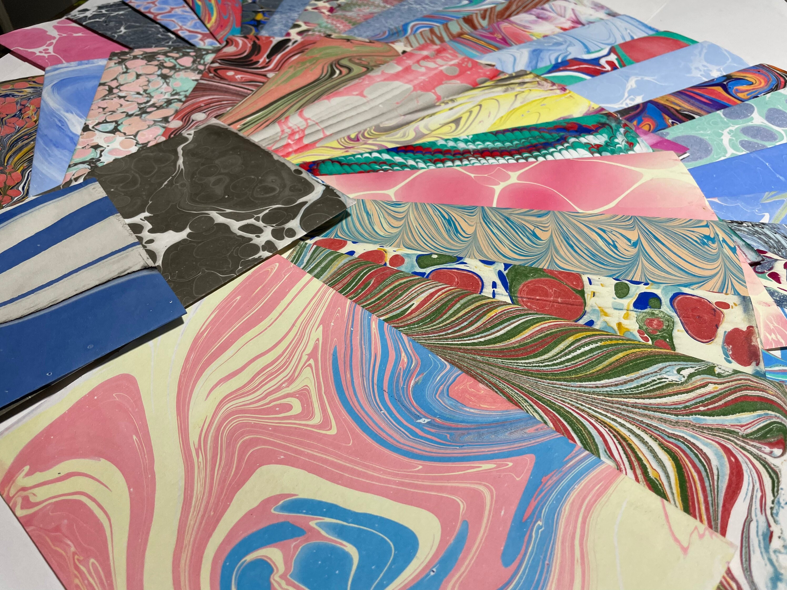 Exquisite Hand-marbled Paper Collection: Artisan-crafted Designs for ...