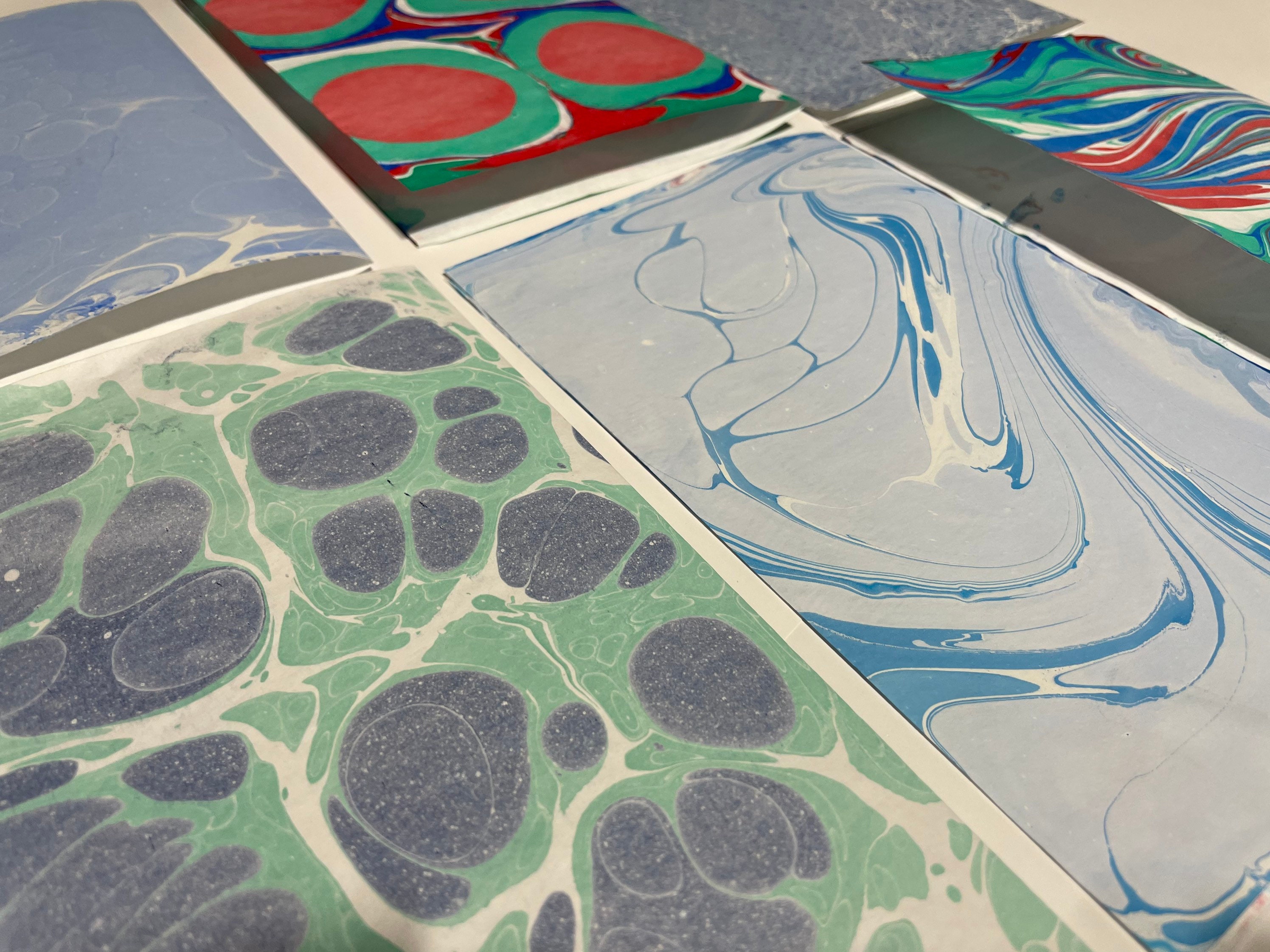 Exquisite Hand-marbled Paper Collection: Artisan-crafted Designs for ...