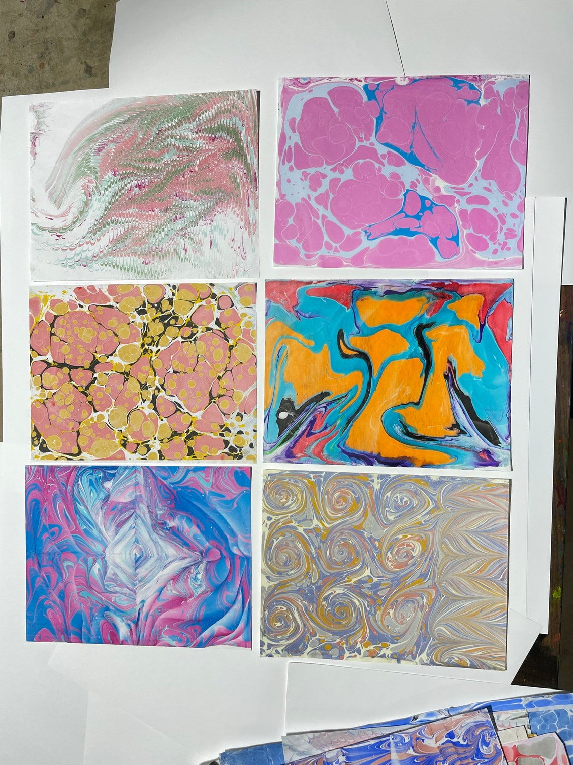 Exquisite Hand-marbled Paper Collection: Artisan-crafted Designs for ...