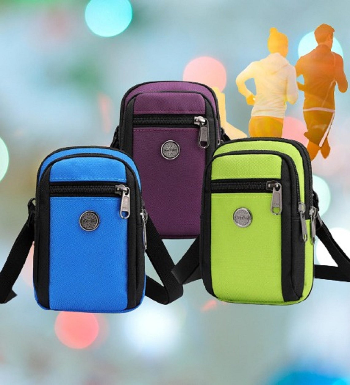 Smart Phone Pouch With Fabric Soft Mobile Cell Phone Carrier With Neck ...