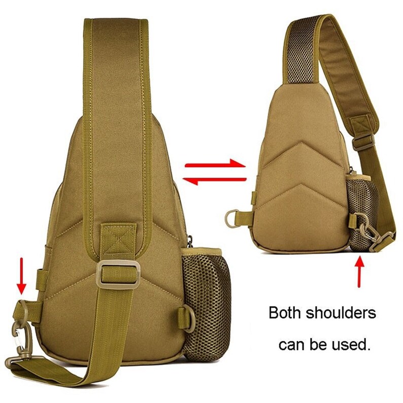 Military Tactical Shoulder Sling Bag Men Outdoor Hiking - Etsy