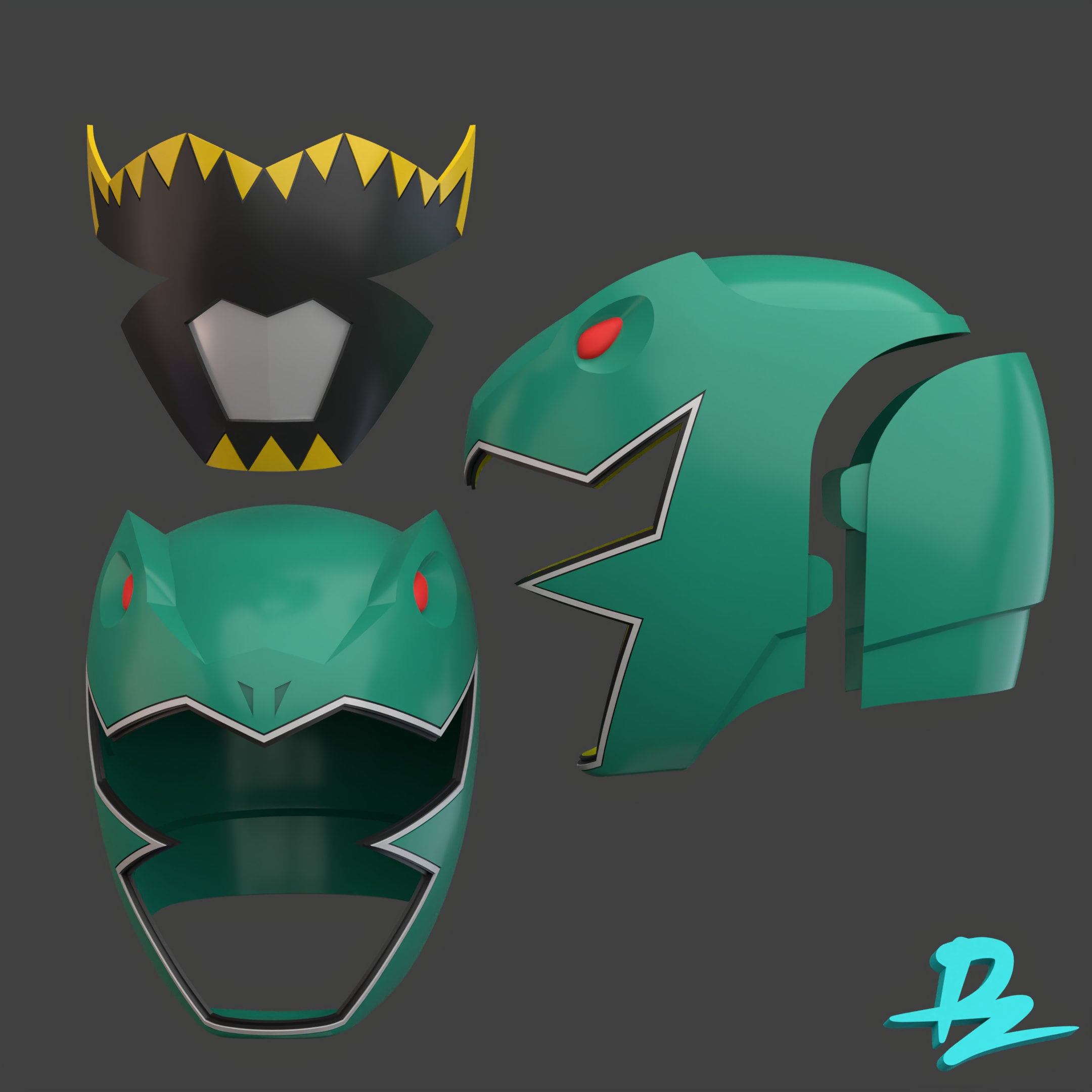 Kyoryu Sentai Zyuranger Green - Etsy