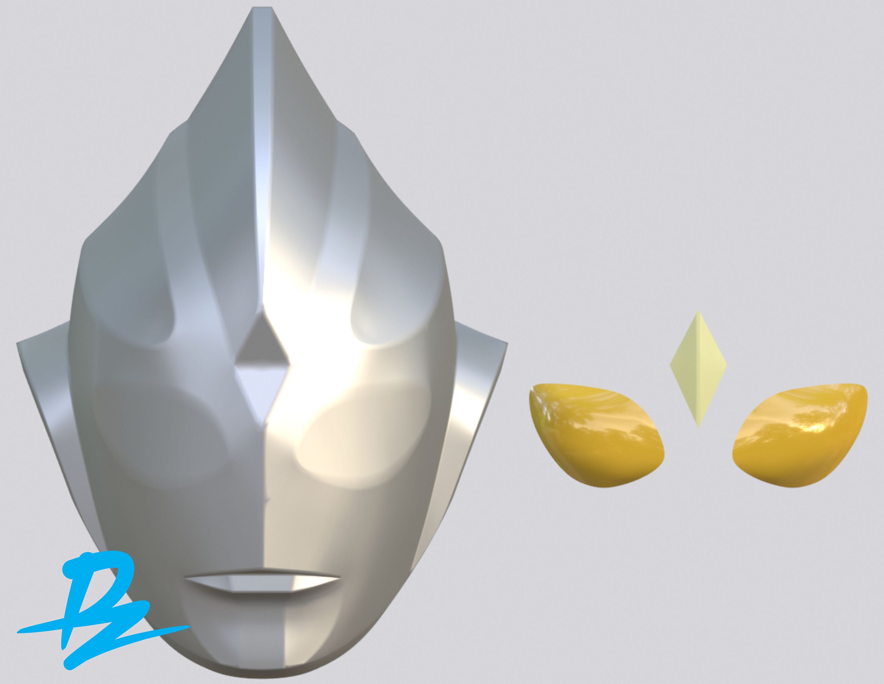 Mask Ultraman Tiga 3d Print File - Etsy