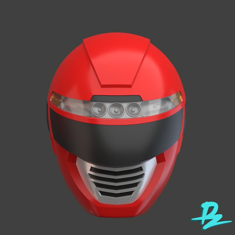 Boukenger Red Helmet 3D Model File - Etsy