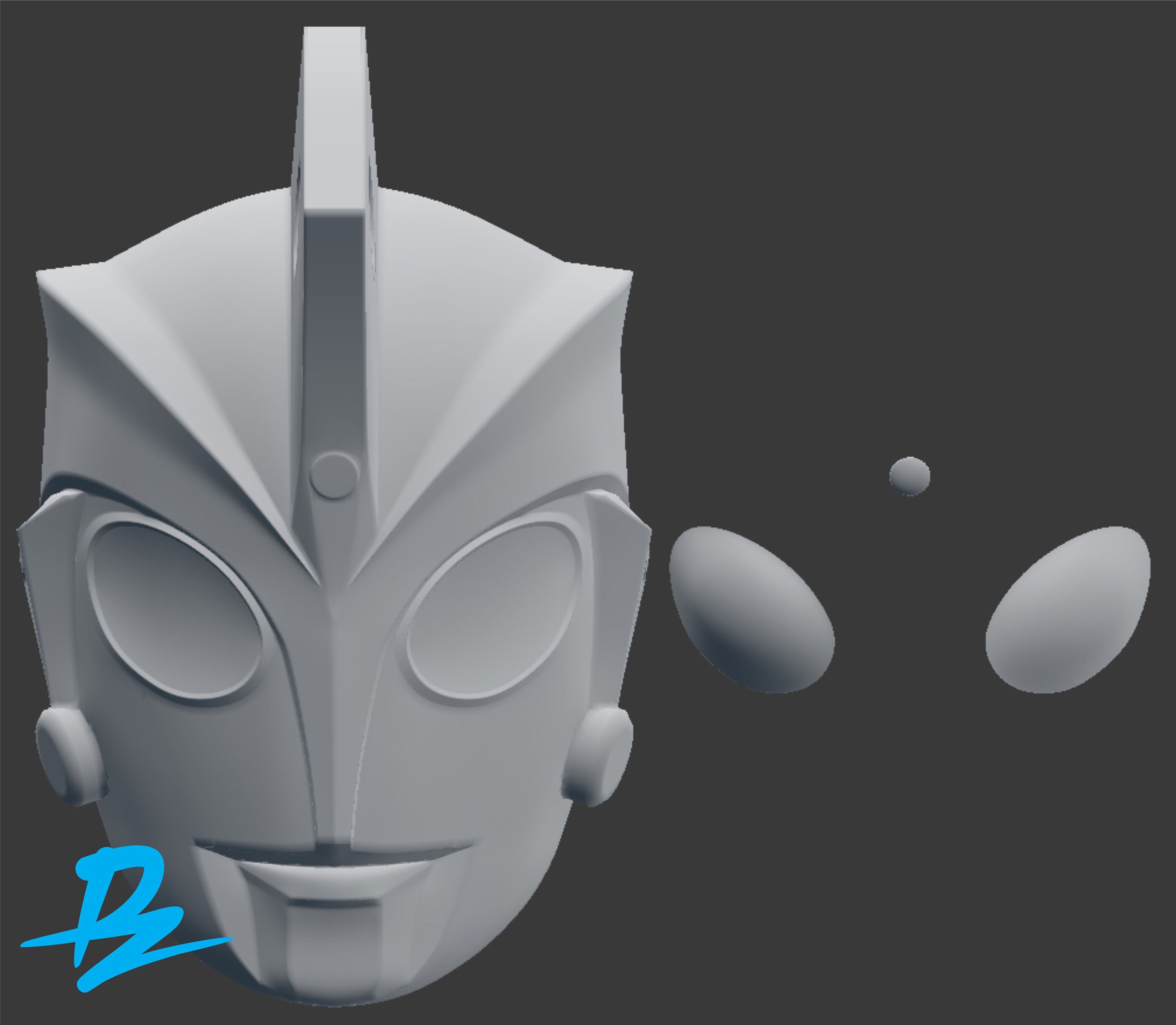 Mask Ultraman Ace 3d Print File - Etsy