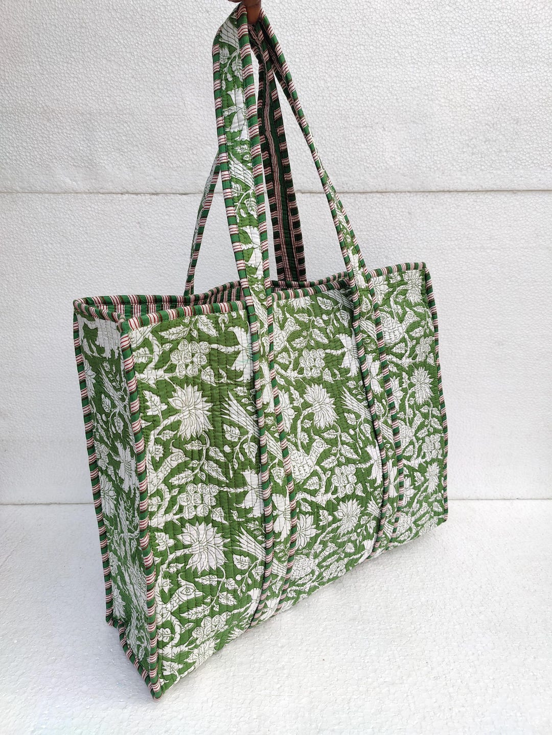 Indian Handmade Cotton Quilted Bag Shopping Handbag Gifts for Her - Etsy