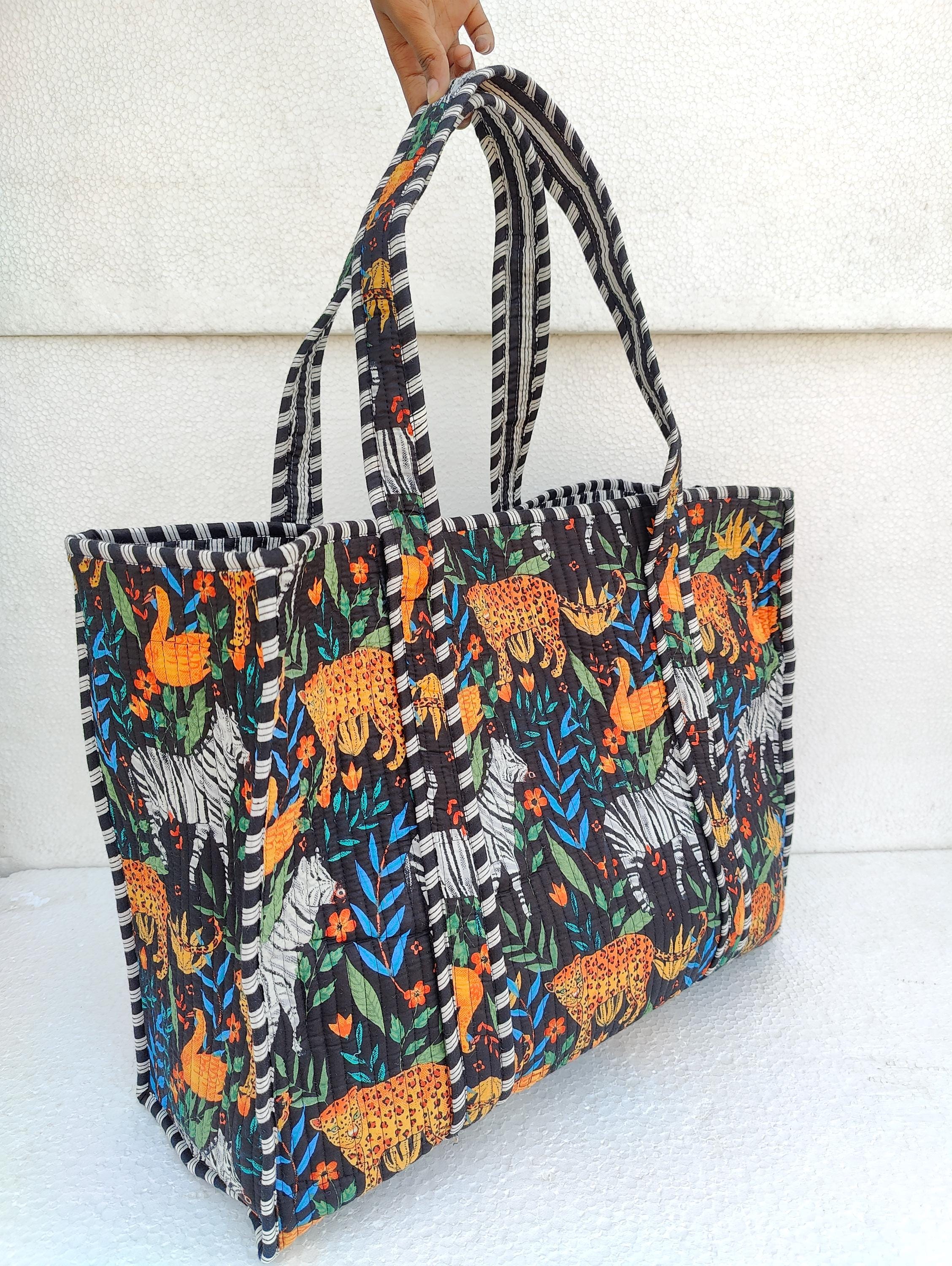 Quilted Cotton Tote Bag Women Large Handbag New Style - Etsy