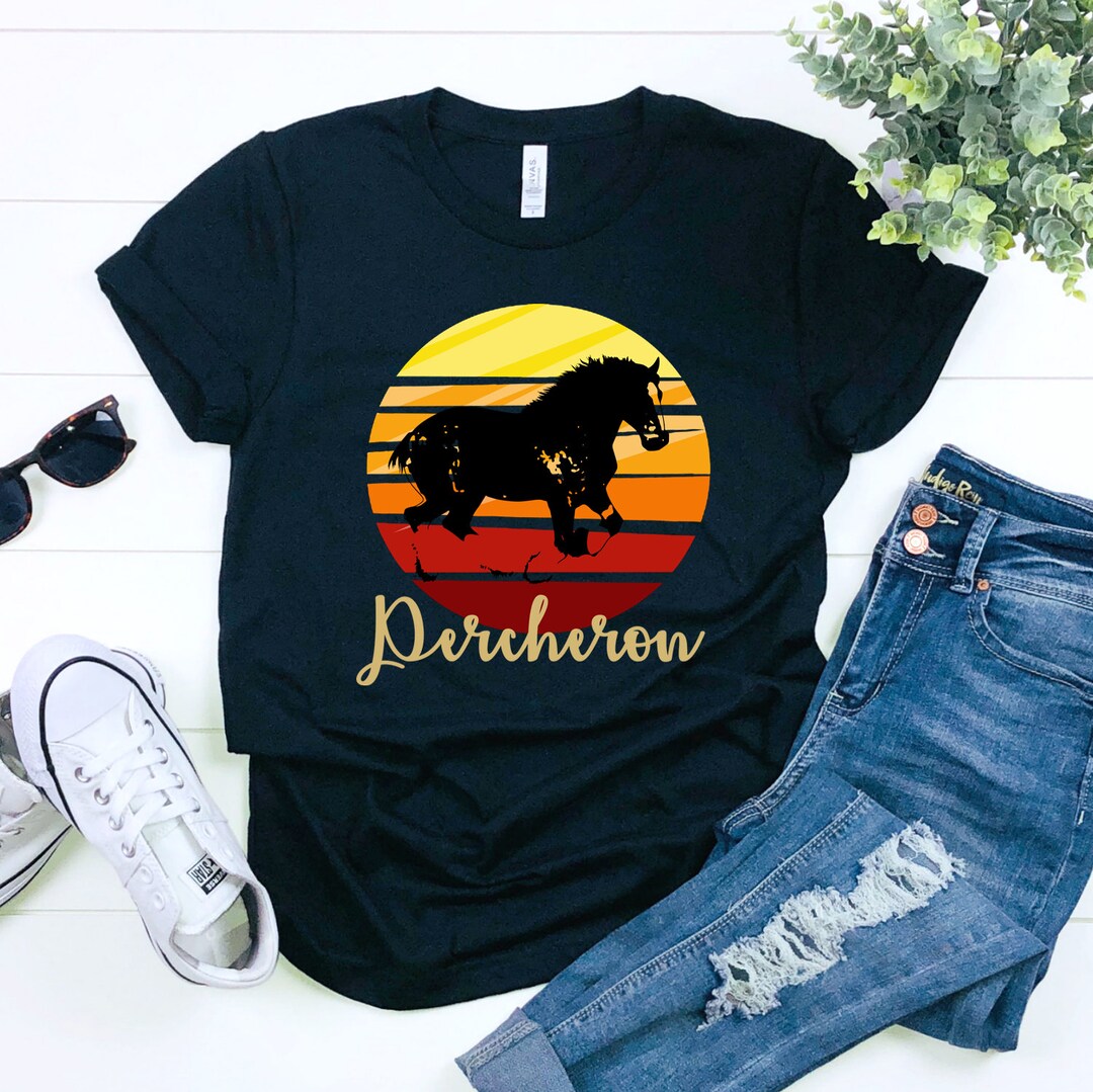 Percheron horse breed t shirt-equestrian racerback tank top-horseback ...