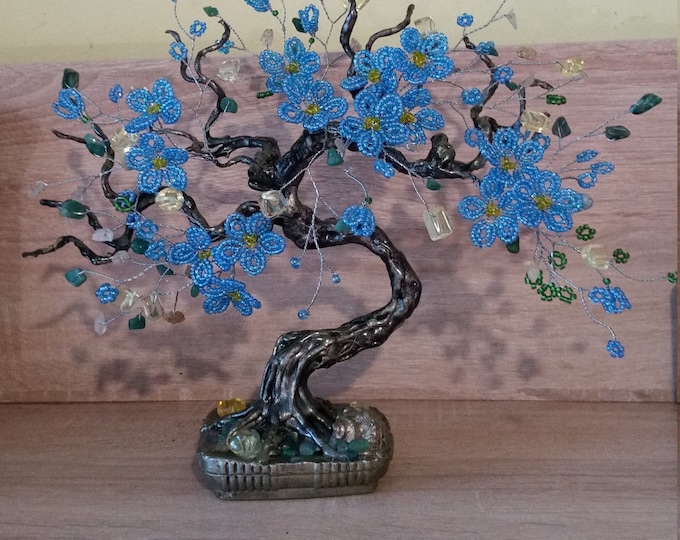 Blue Magic Tree Nephrite Tree of Life Citrine Gemstone Tree | Etsy