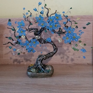 Blue Magic Tree Nephrite Tree of Life Citrine Gemstone Tree Sculpture ...