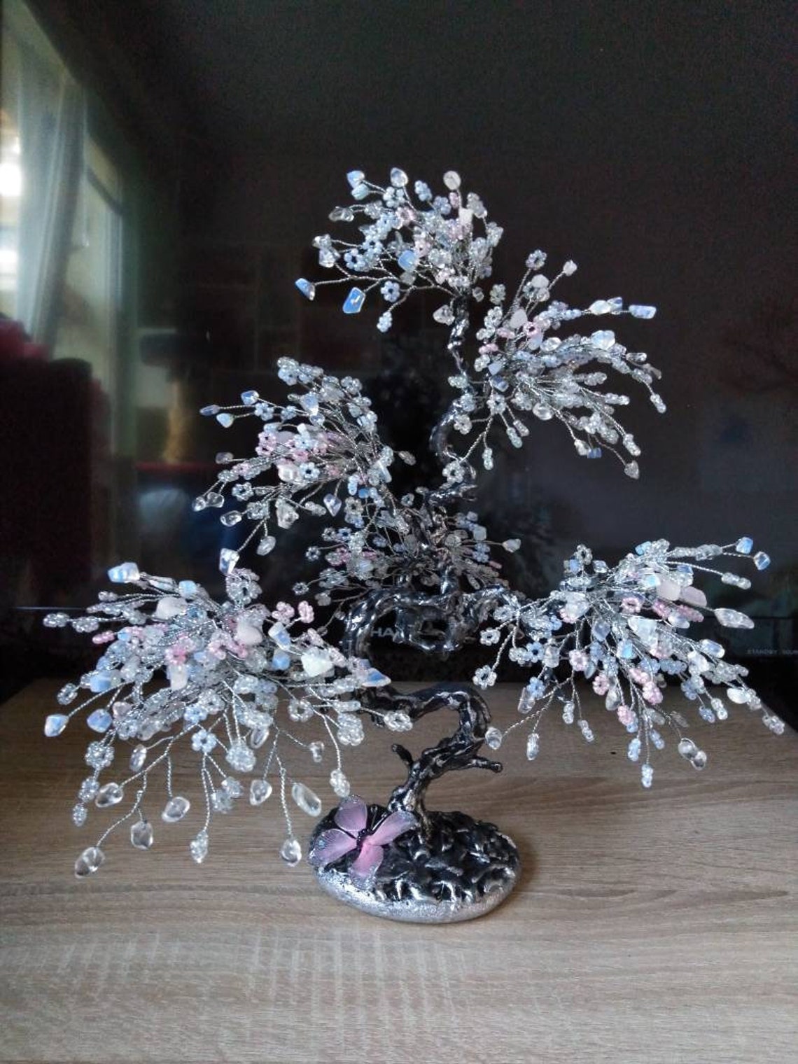 Bonsai treeOpalite Tree of LifeBeaded treeFeng Shui Tree of | Etsy