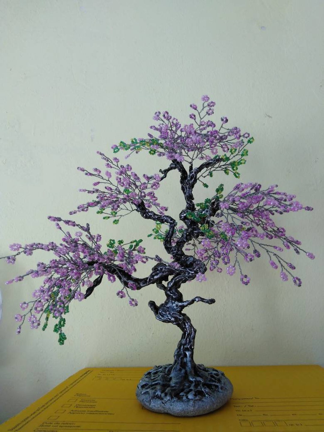 Bead Tree Big Wire Sculpture Home Decor - Etsy