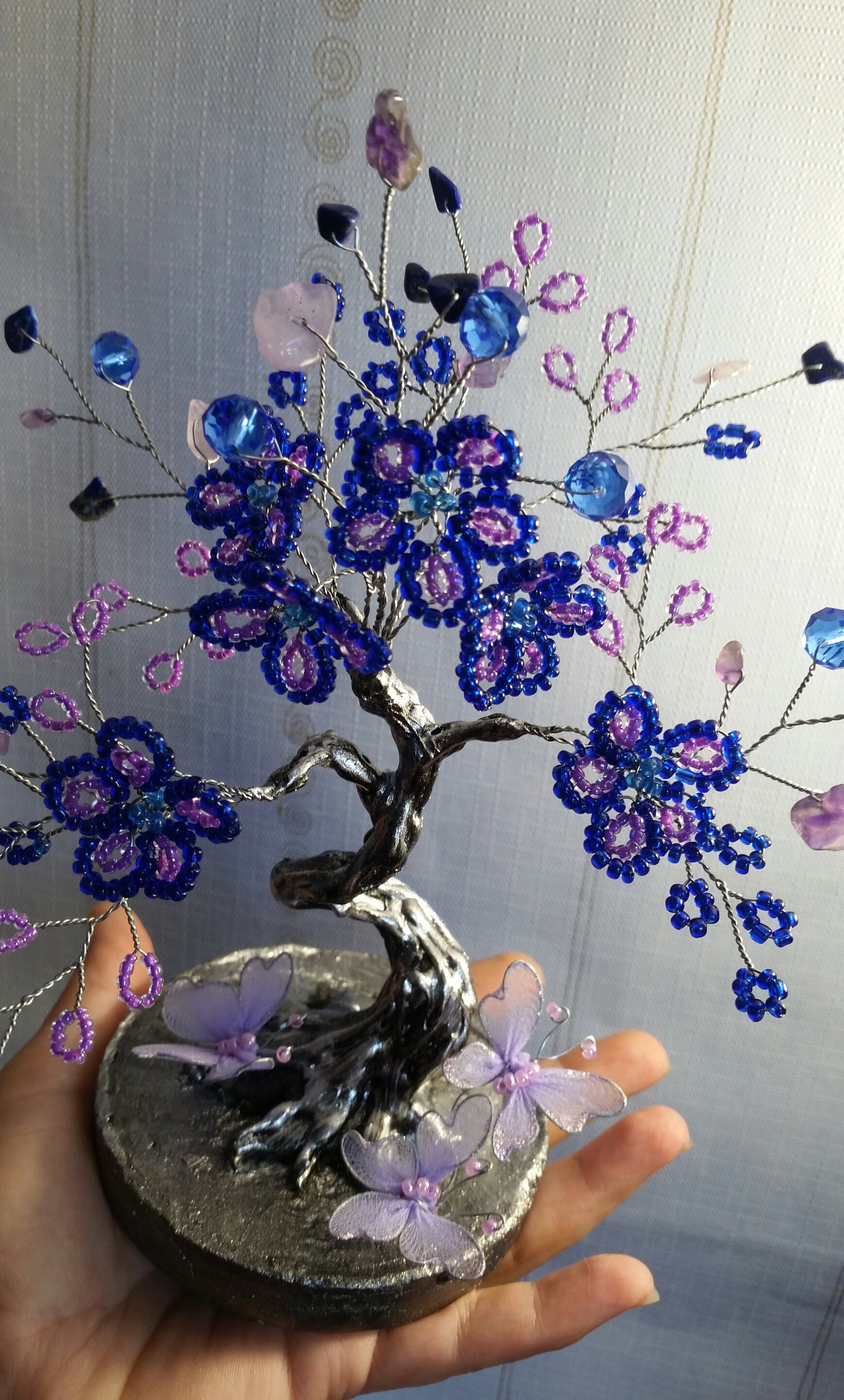 Crystal Tree of Life Magic Tree Charm Gift Amethyst Tree Lapis | Etsy