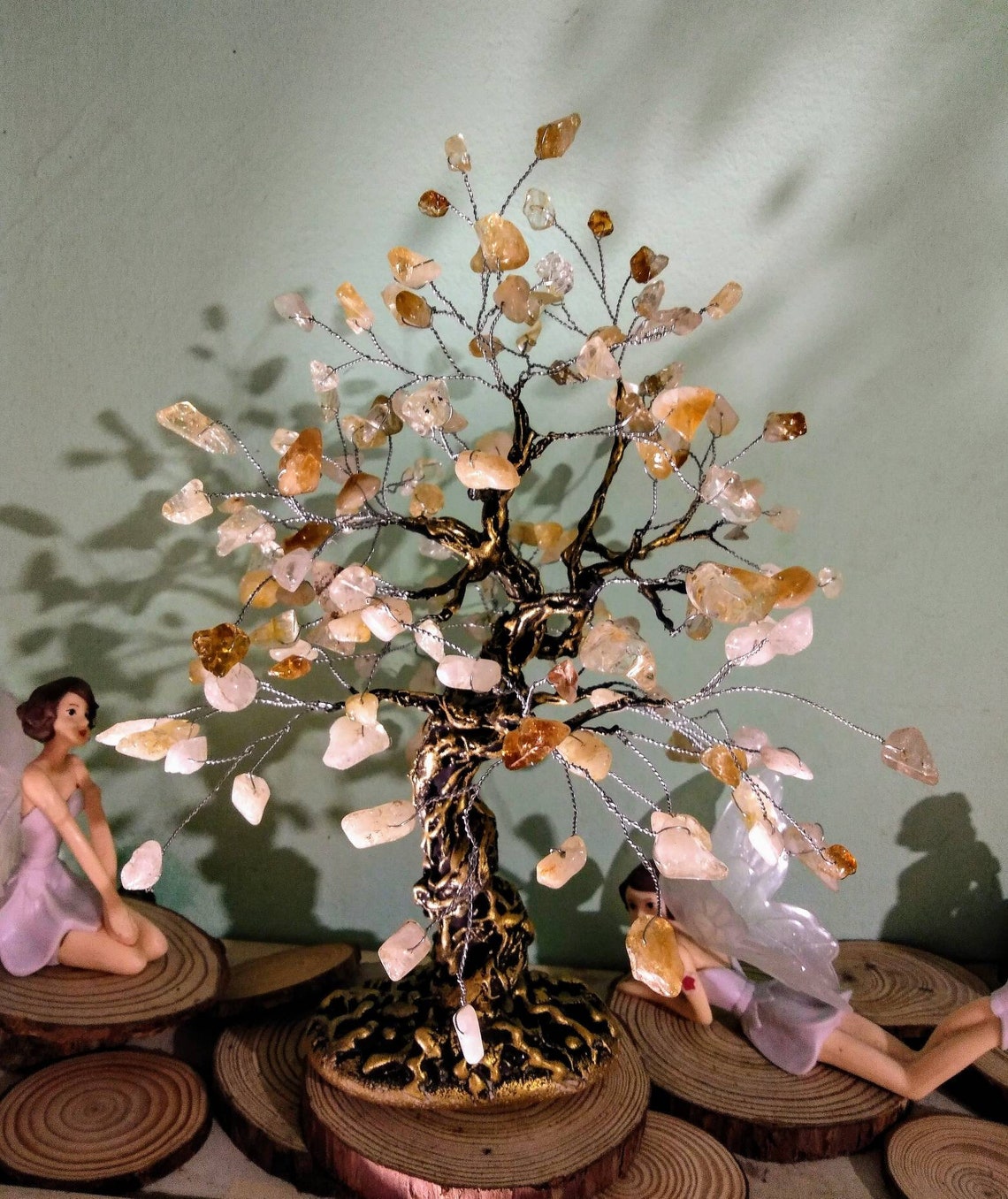 Crystal Tree of Life Citrine Tree Sculpturefeng Shui Tree of - Etsy