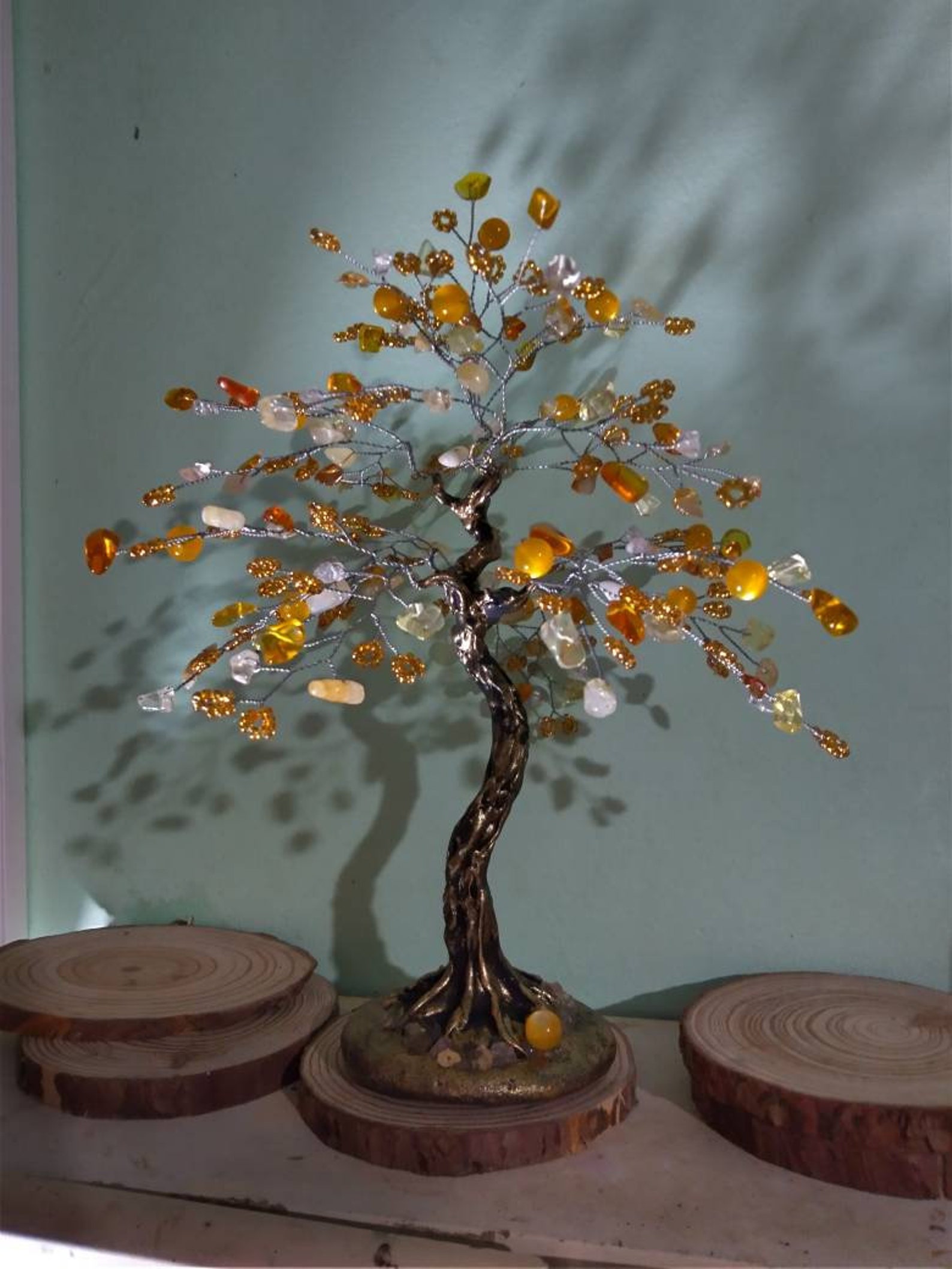Gemstone Tree,citrine Tree,anniversary Gift - Etsy