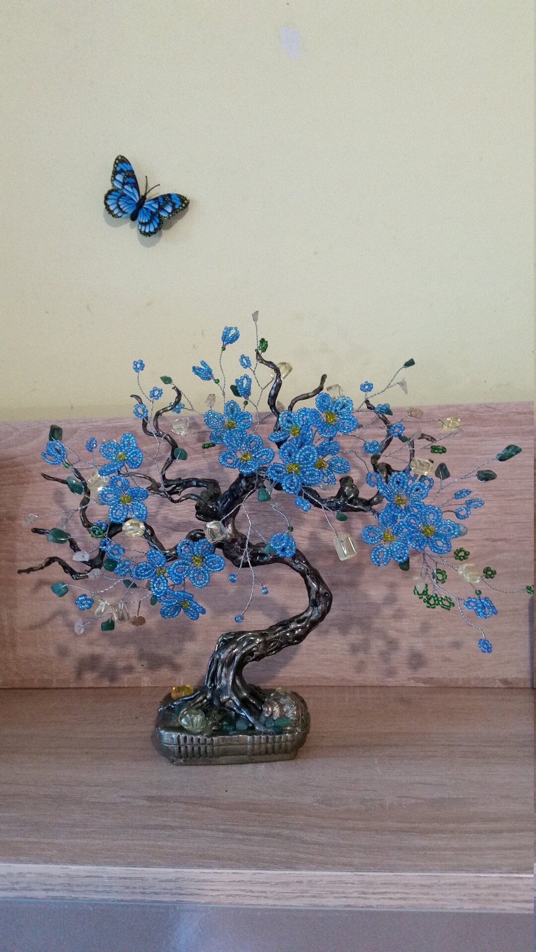 Blue Magic Tree Nephrite Tree of Life Citrine Gemstone Tree Sculpture ...