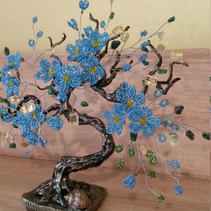 Blue Magic Tree Nephrite Tree of Life Citrine Gemstone Tree Sculpture ...