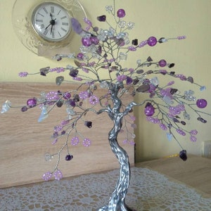 Gemstone Tree of Love Amethyst Tree Opalite Tree Bead Tree Wire ...