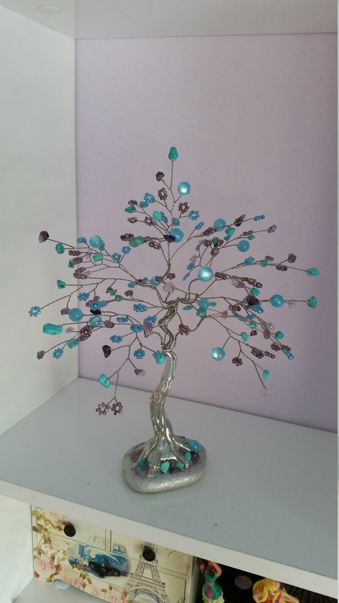 Gemstone tree Turquoise Tree Amethyst Tree Boutique Gift | Etsy