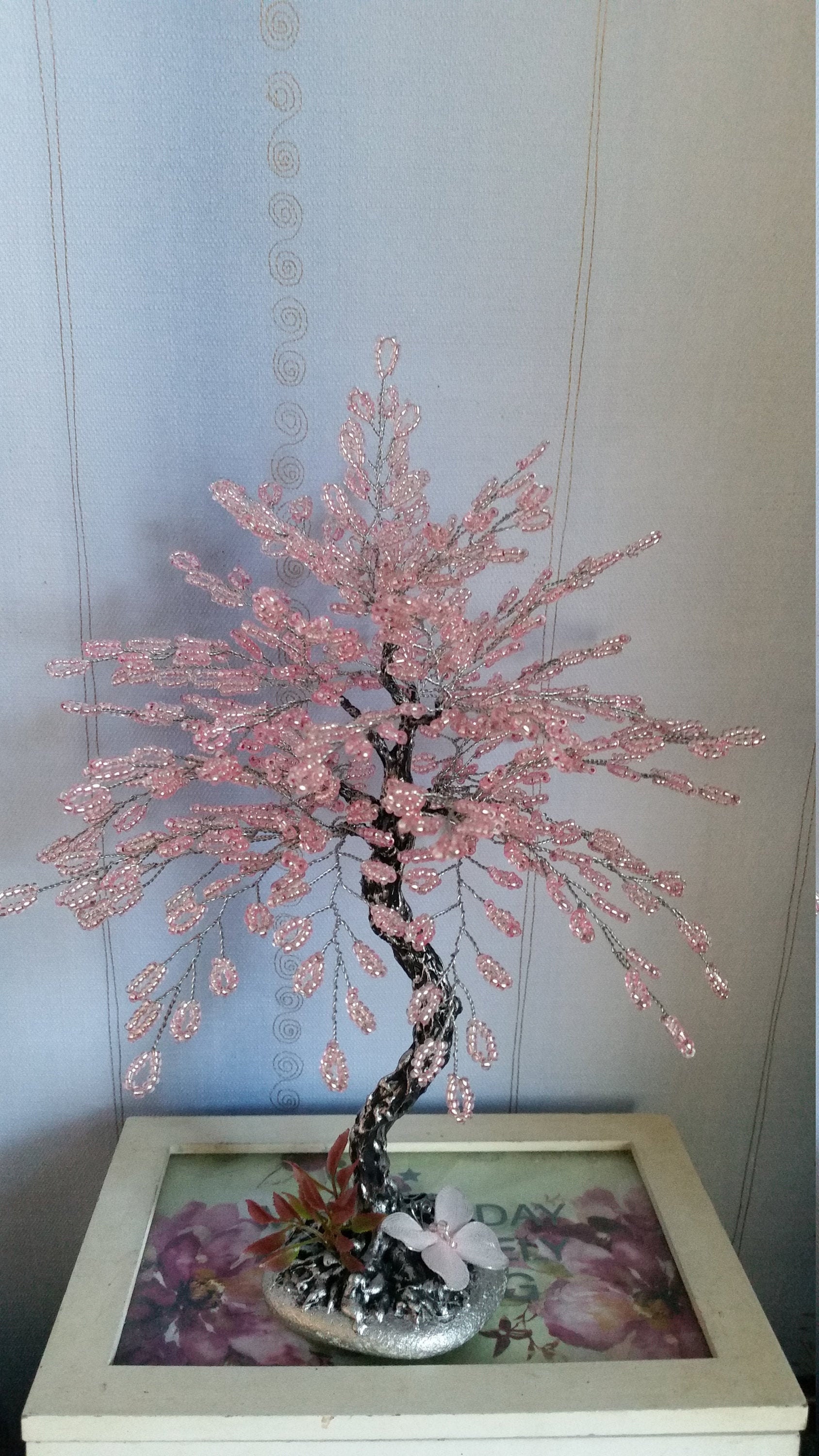 Bead Tree Pink Tree Woman Gift Baby Gift Love Gift | Etsy